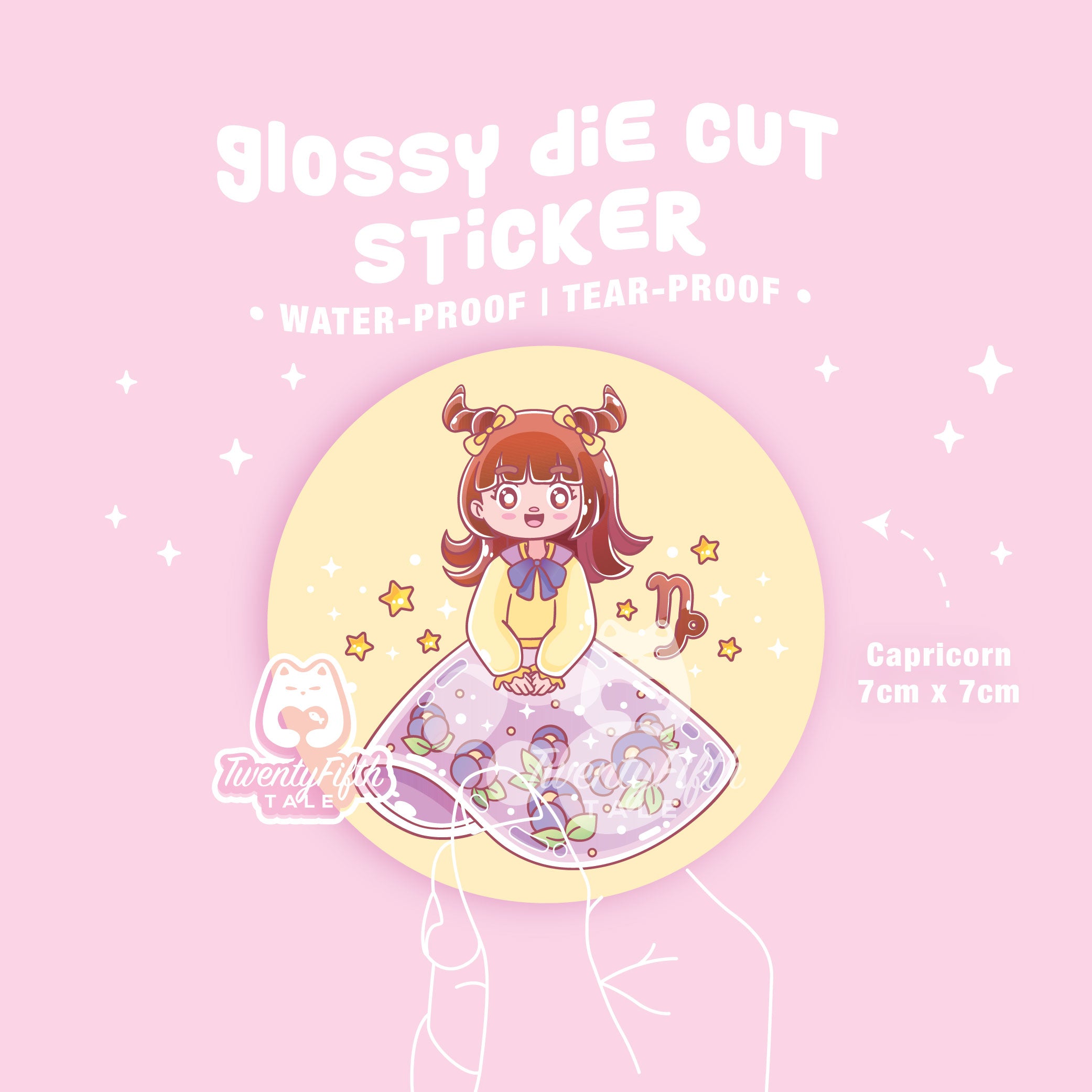 Glossy Die Cut Sticker | Horoscope Capricorn – chub.my