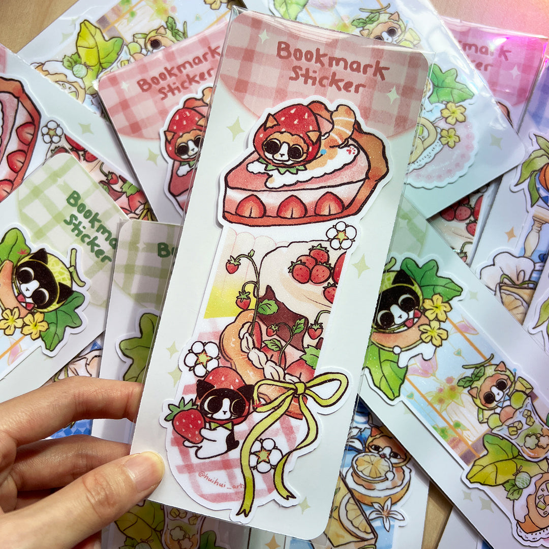 Hui Hui - Bookmark Sticker - Strawberry Party – chub.my