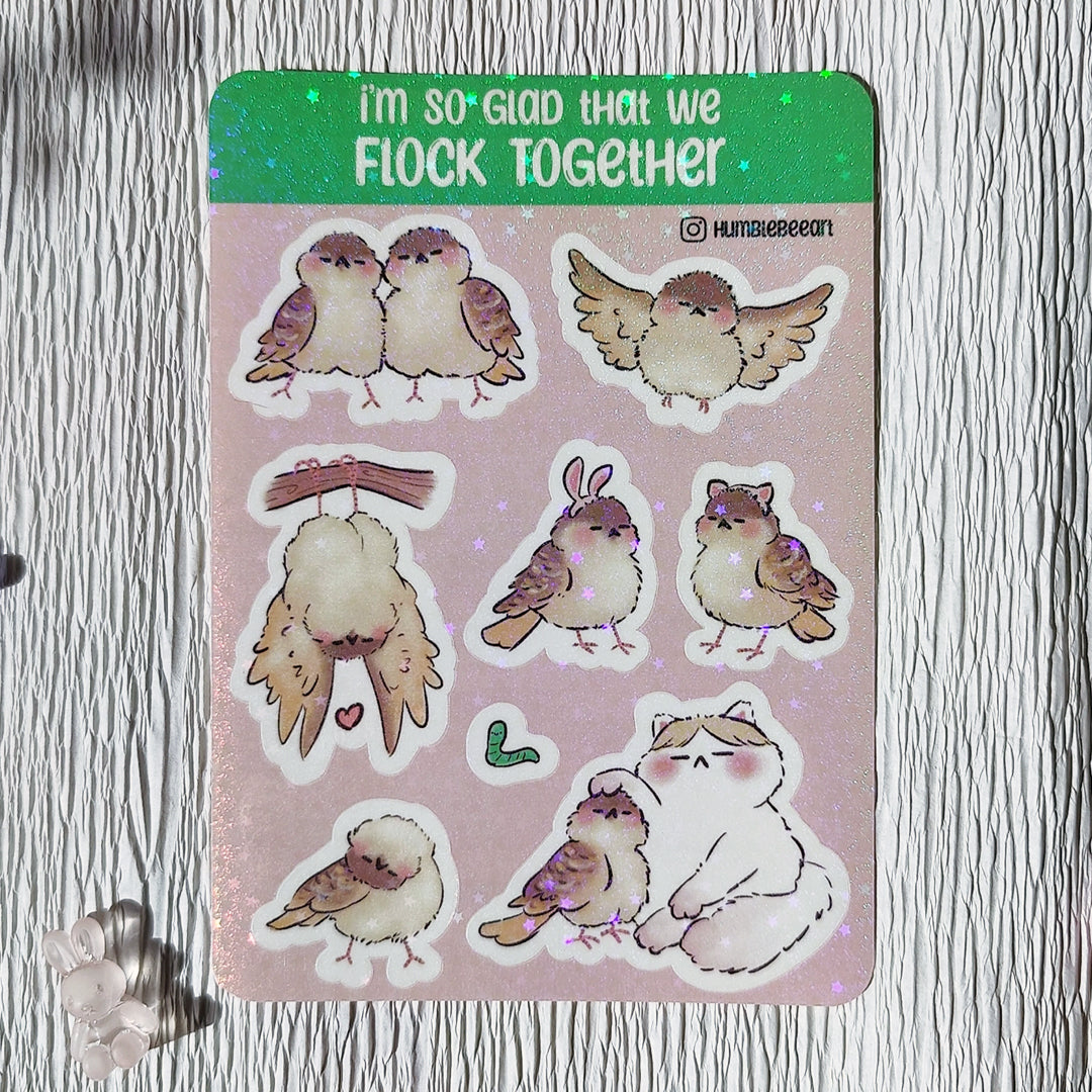 Flock Together Sticker Sheet – chub.my