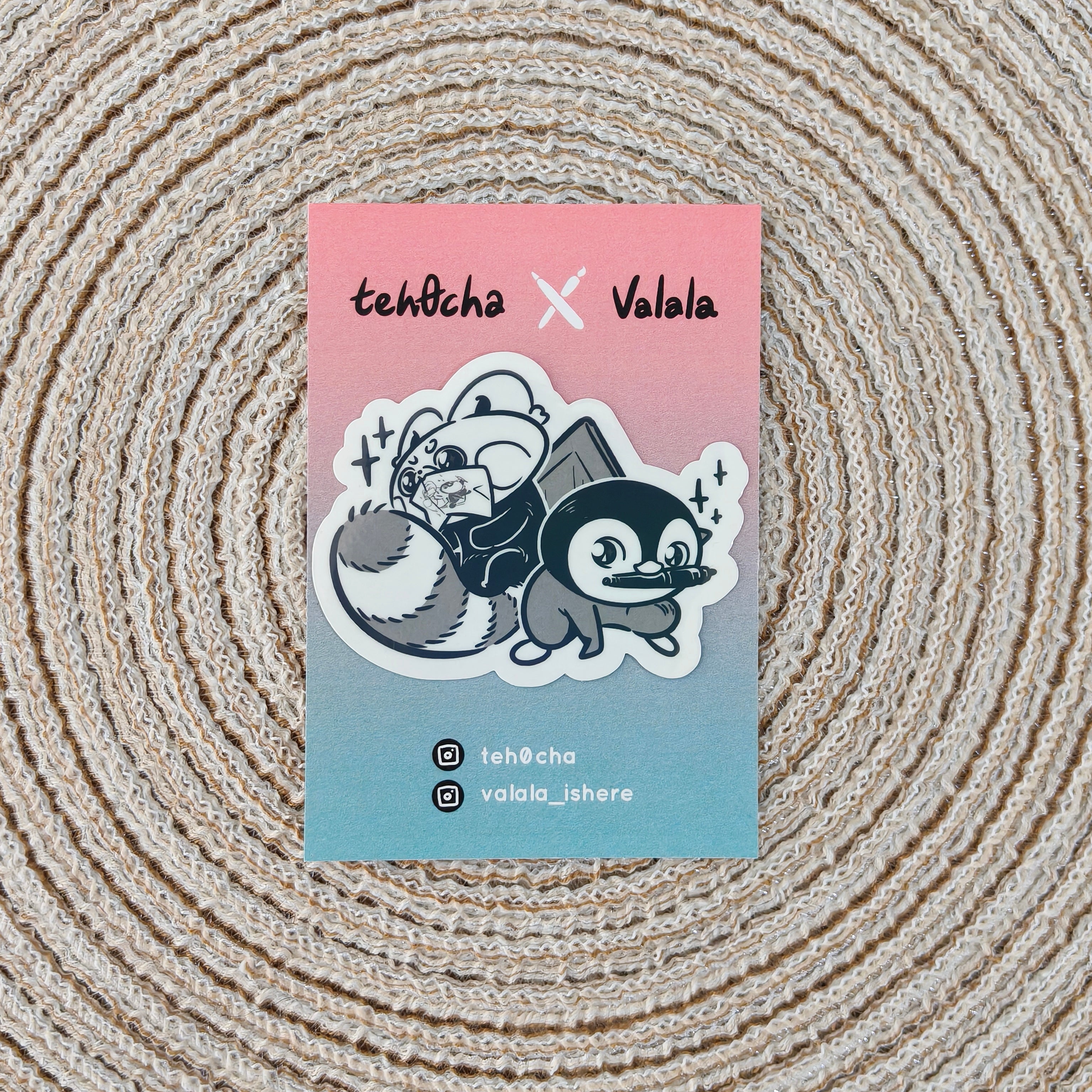 Red Panda x valala Holo Die-cut Sticker – chub.my