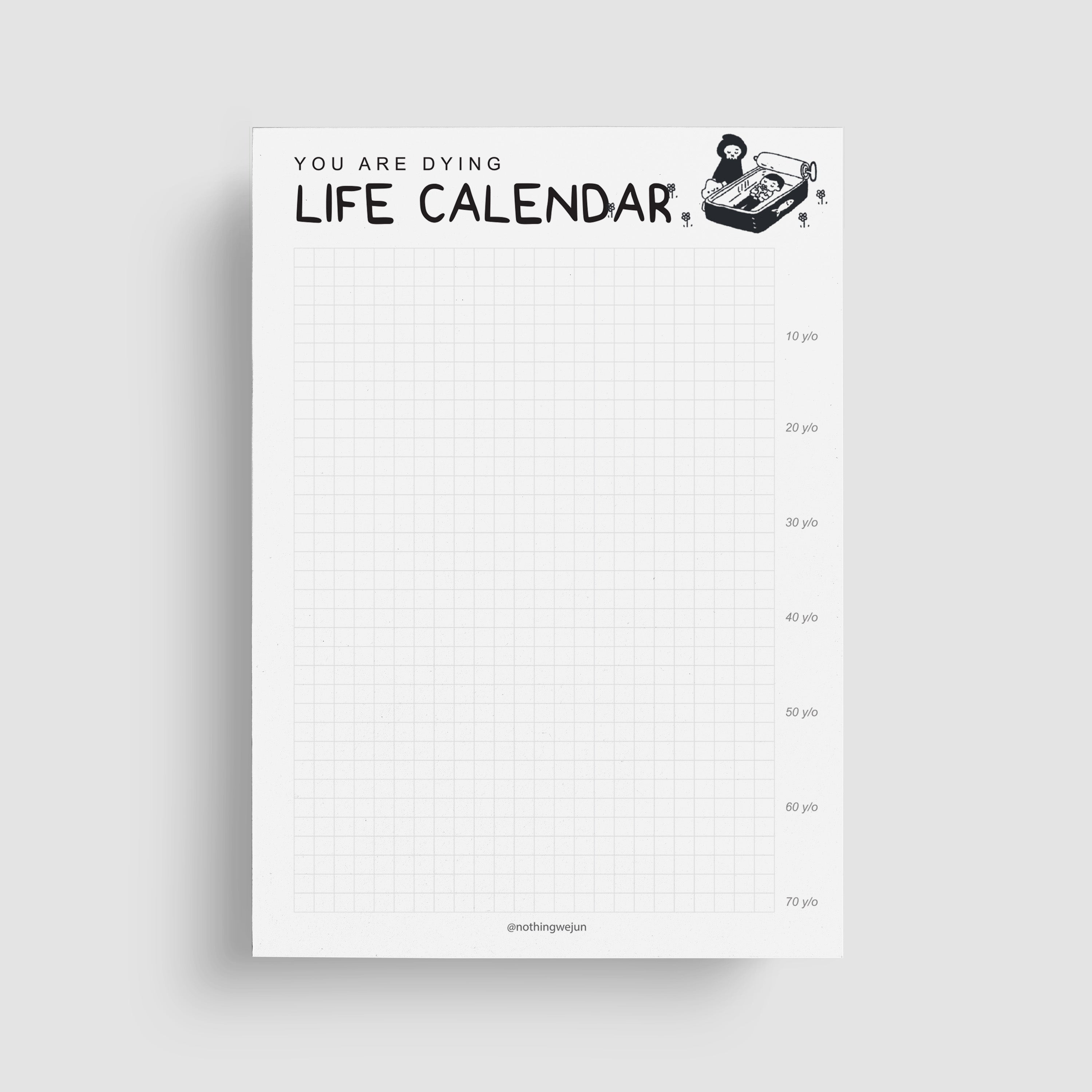 Nothingwejun | Life Calendar A6 Print – chub.my