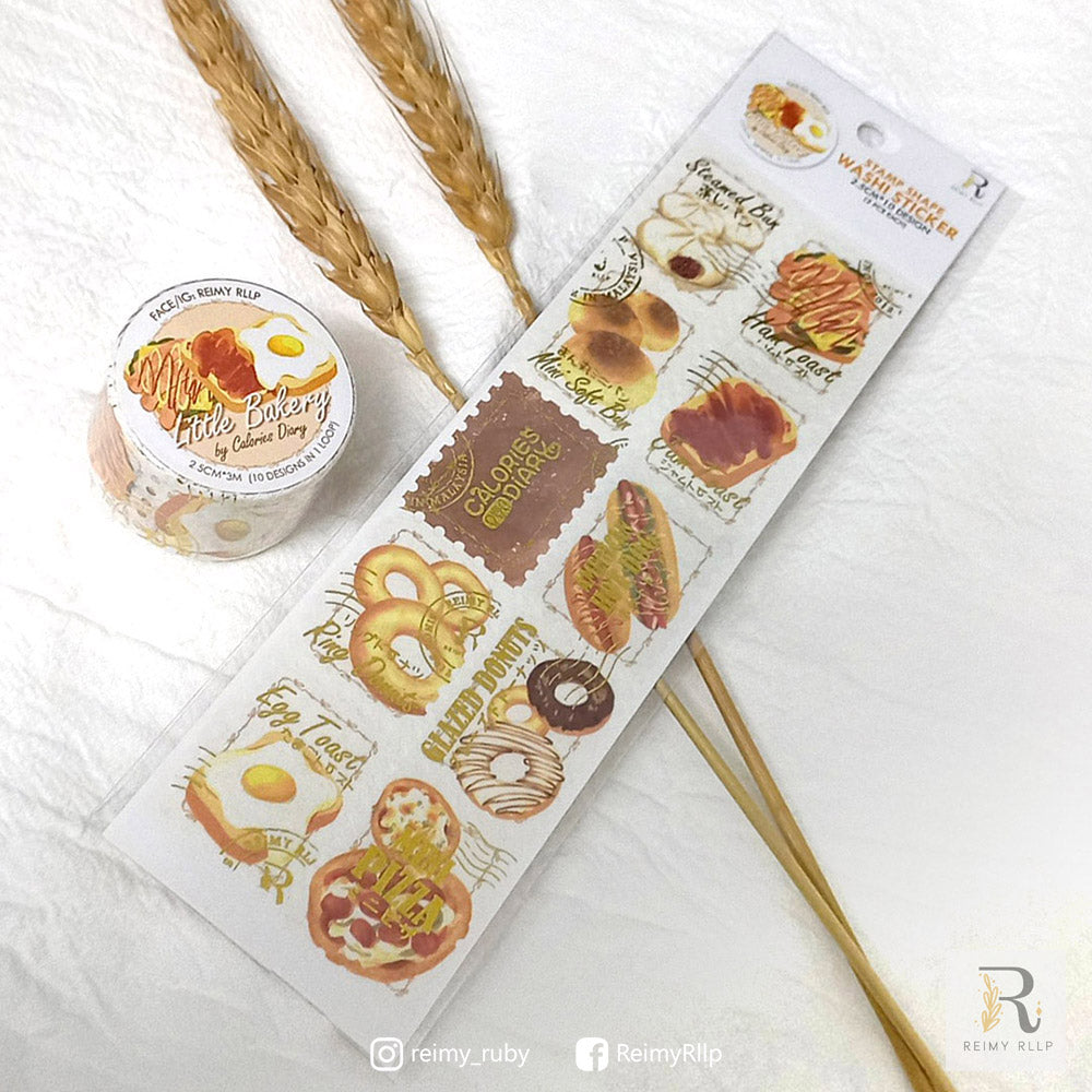reimy RLLP - Gold Foil Stamp Washi // Little Bakery – chub.my