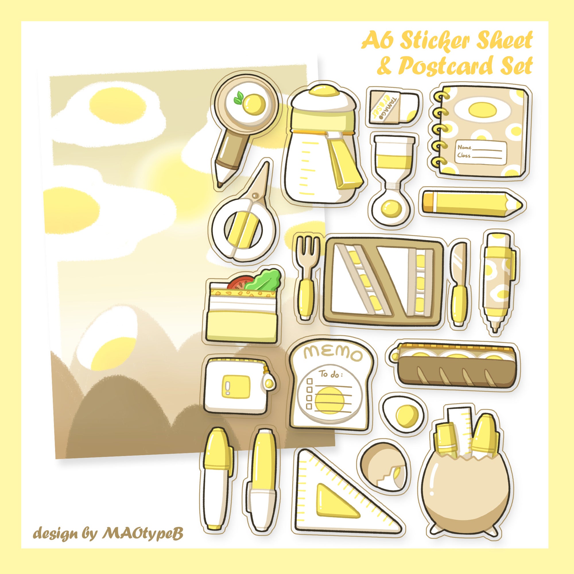 MAOtypeB | Egg Sticker sheet – chub.my