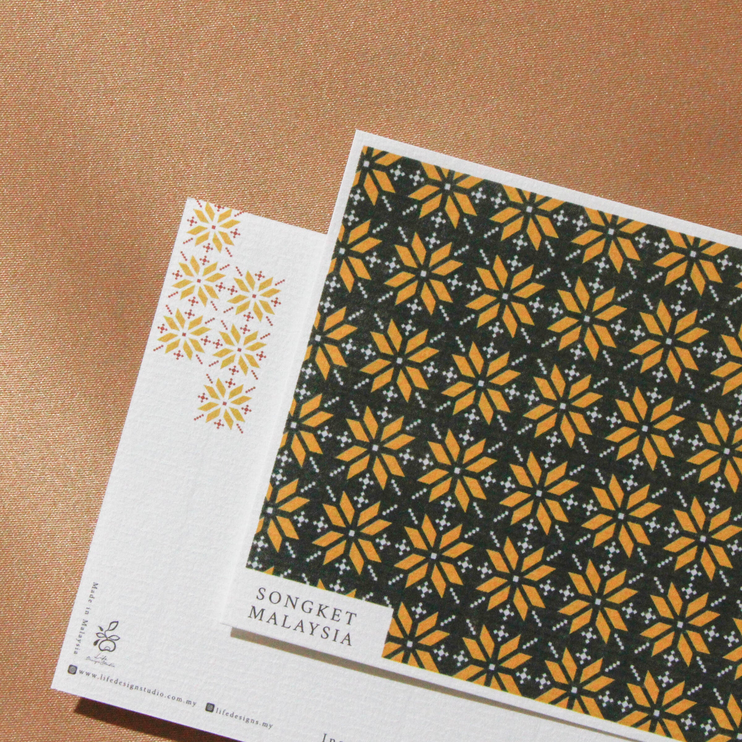 Mawar Batik & Songket Cards – chub.my