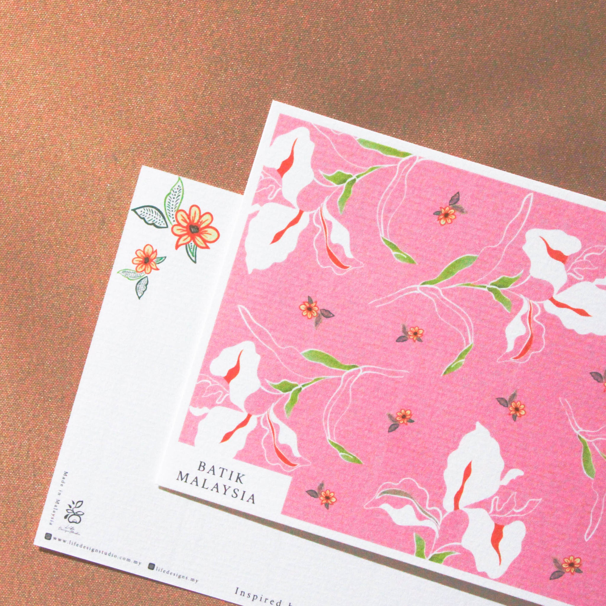 Mawar Batik & Songket Cards – chub.my