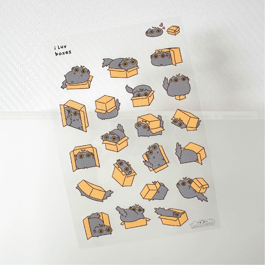 I Luv Boxes - Sticker Sheet – chub.my