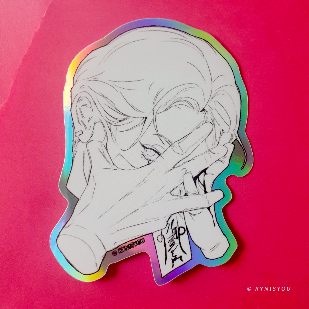 472 Holographic Vinyl Sticker (76mm / 3") – chub.my