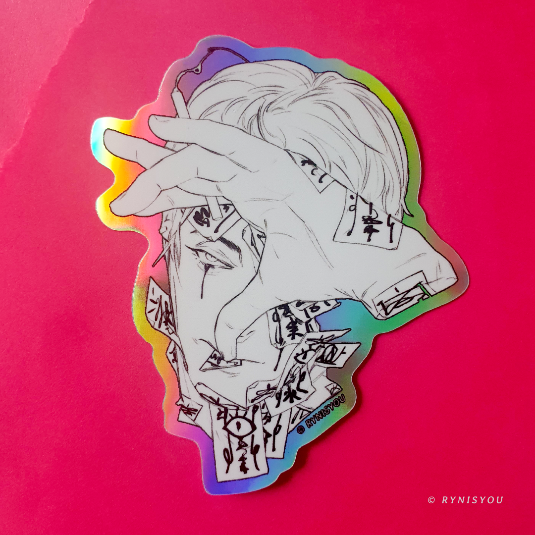 500 Holographic Vinyl Sticker (76mm / 3") – chub.my