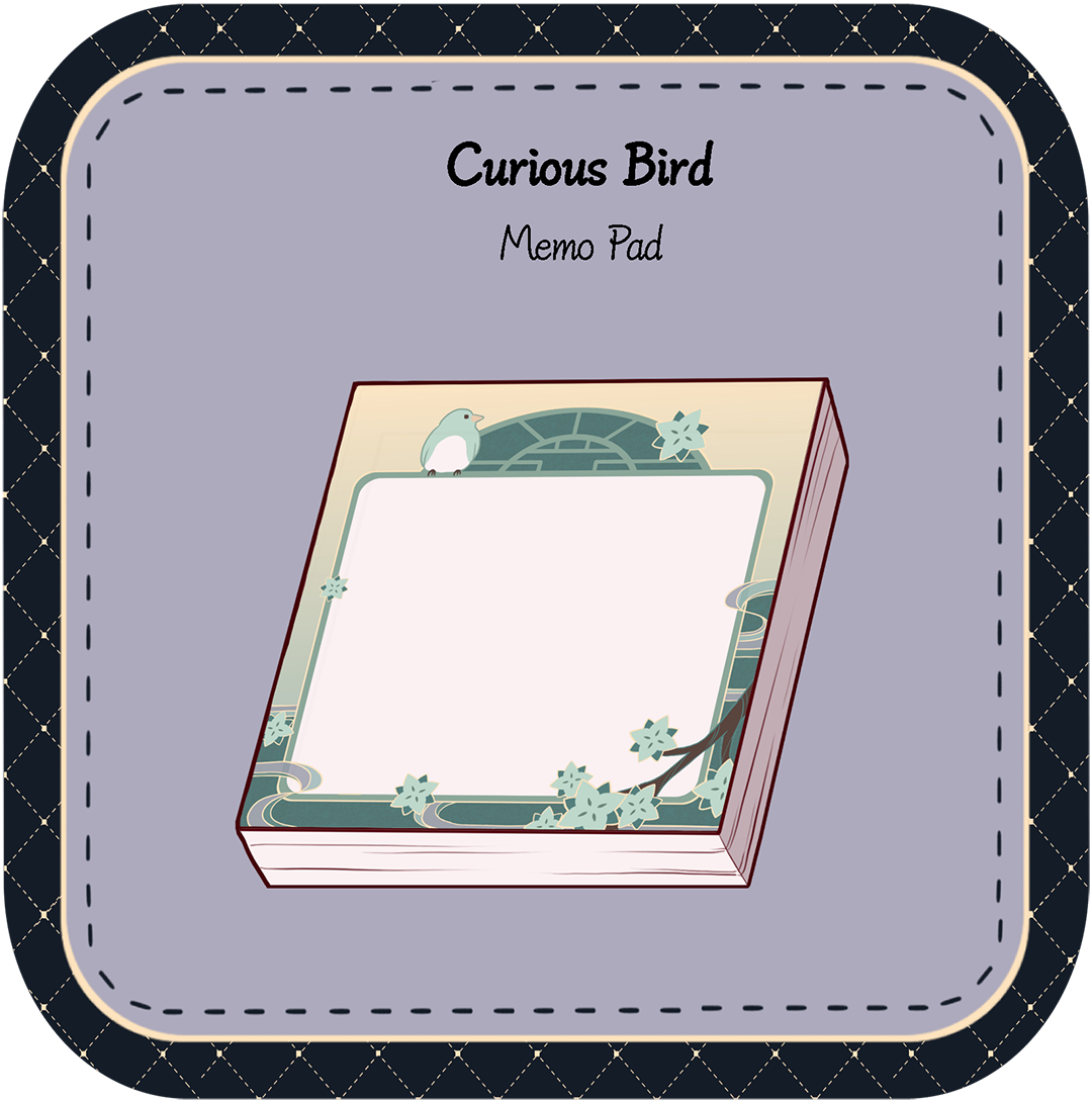 Curious Bird Memo Pad – chub.my