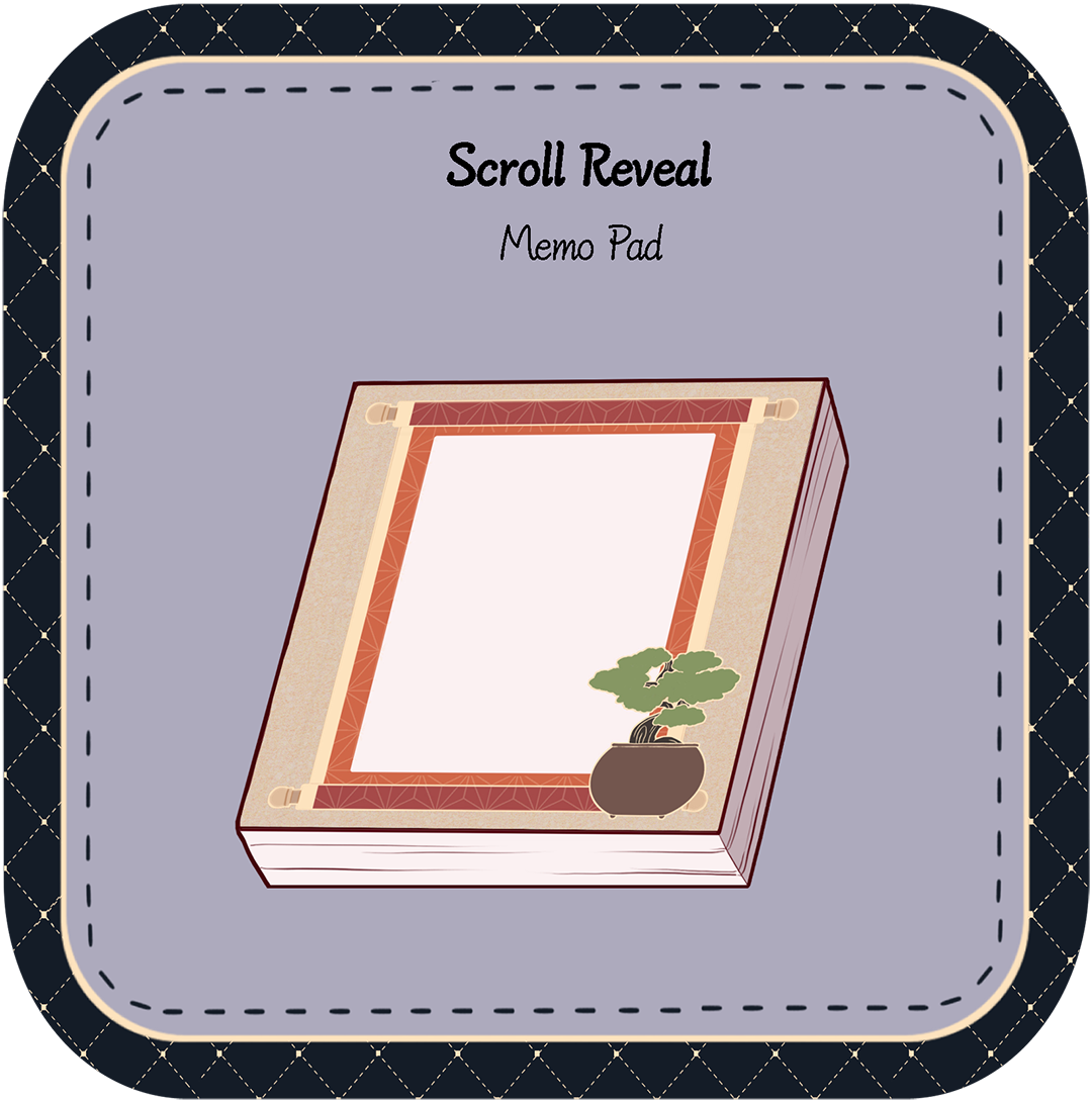 Scroll Reveal Memo Pad – chub.my Scroll Reveal Memo Pad – chub.my