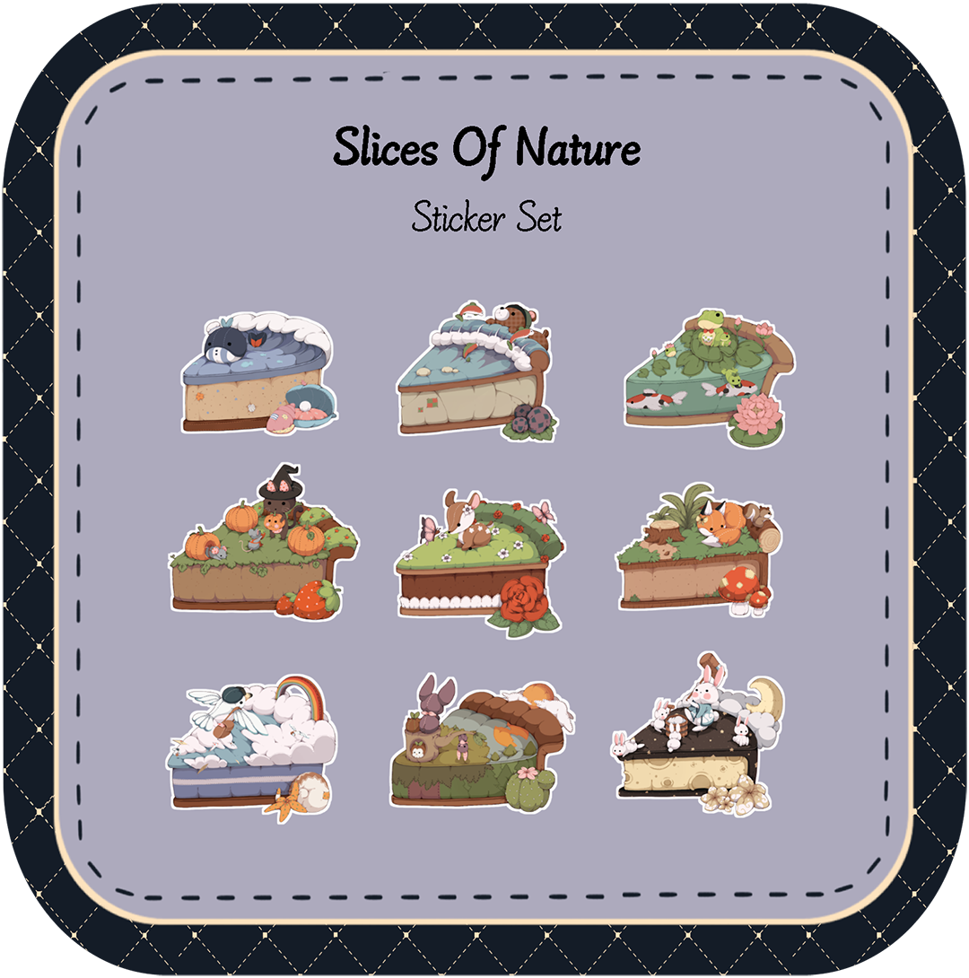 Slices Of Nature Sticker Set – chub.my