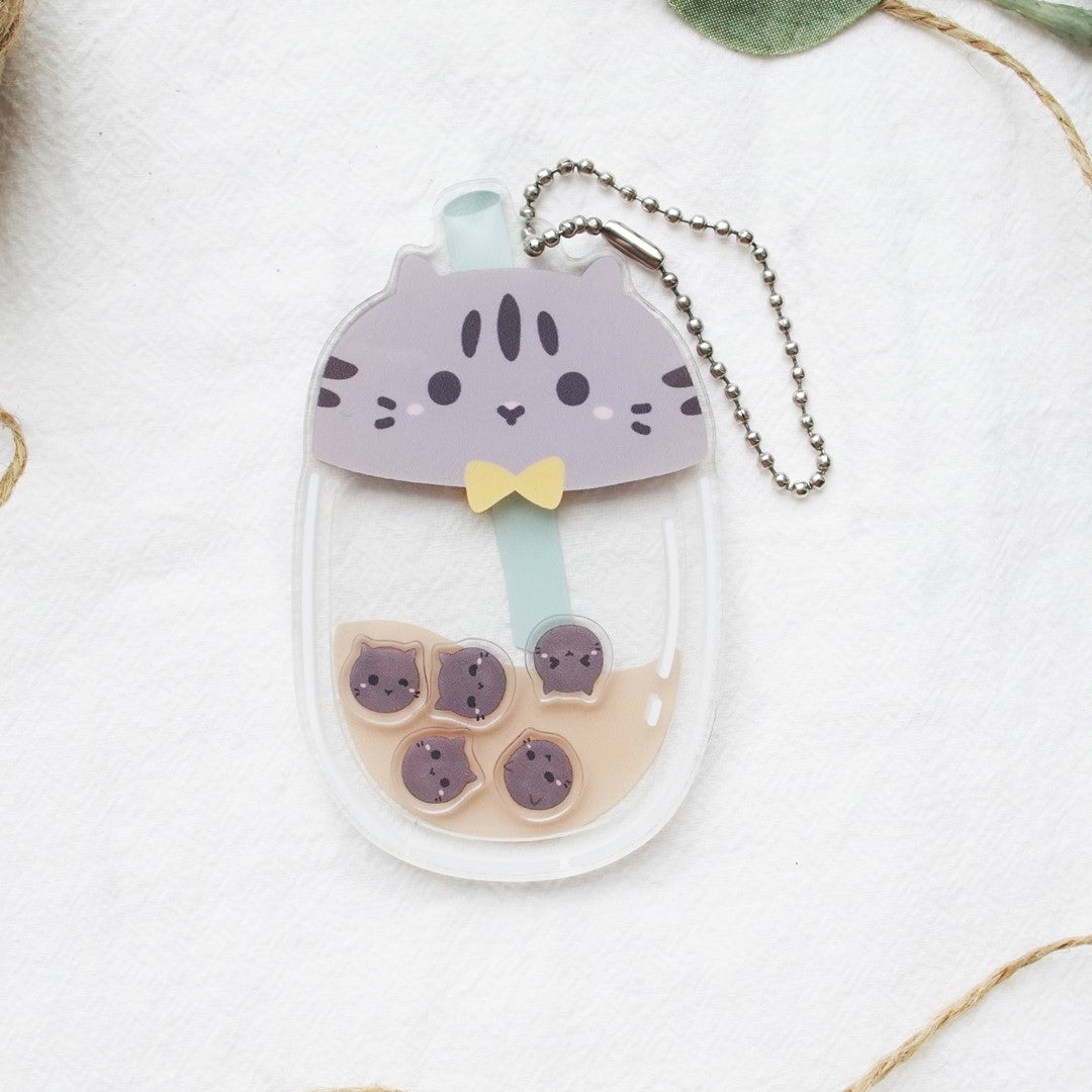 Cat Boba Acrylic Shaker Keychain – chub.my