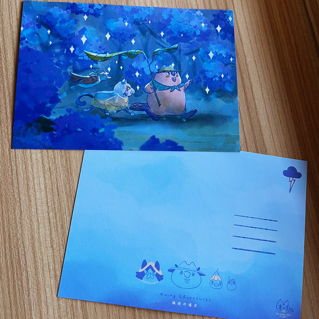 Rainy Adventures Postcard | Adventure – chub.my