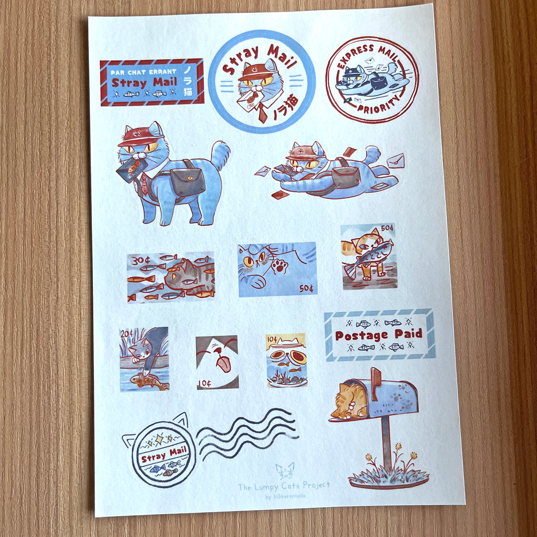 Stray Mail Washi Sticker Sheet – chub.my