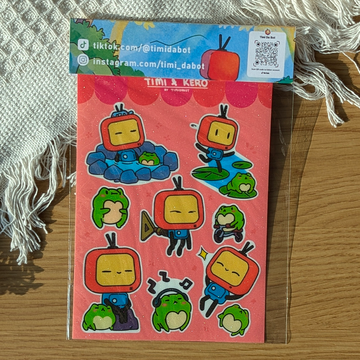 Timi Dabot Sticker Sheet - Red – chub.my