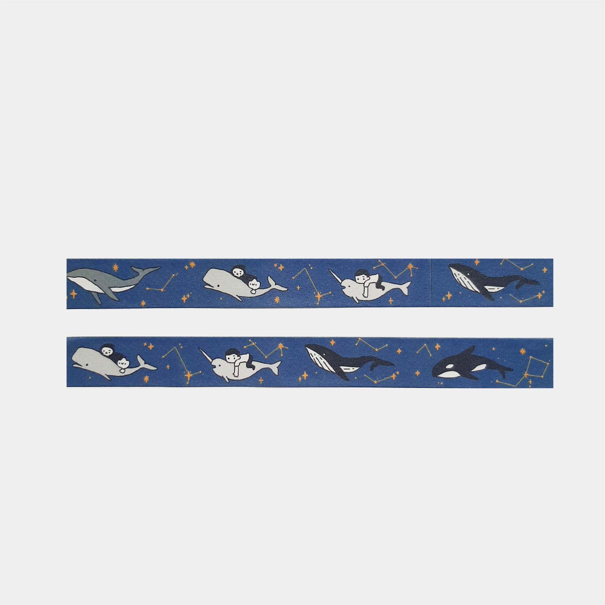 Nothingwejun | Whale - Blue Washi Tape – chub.my