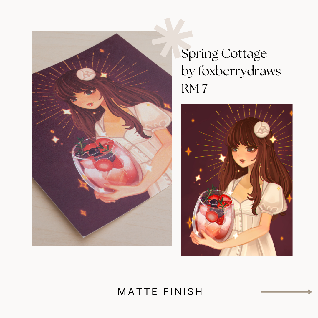 Spring Cottage Art Print – chub.my
