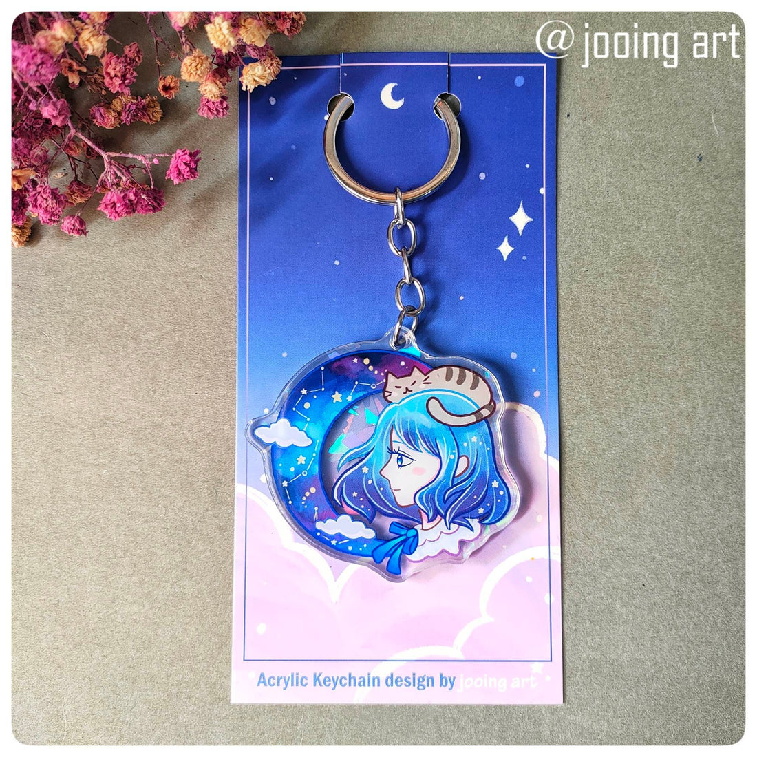 Acrylic Keychain - Moon Girl – chub.my