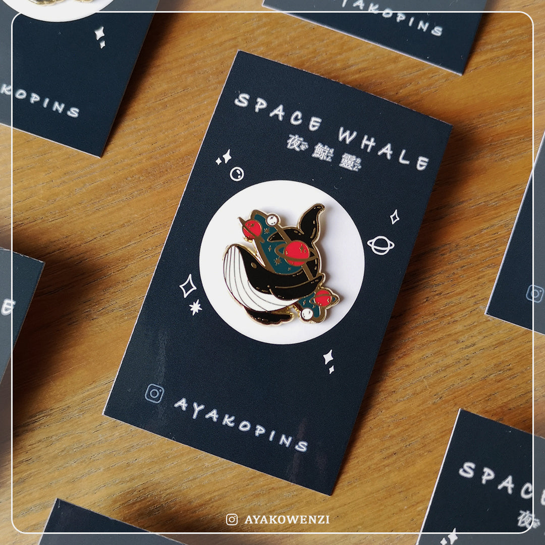Galaxy Whale Enamel Pin – chub.my
