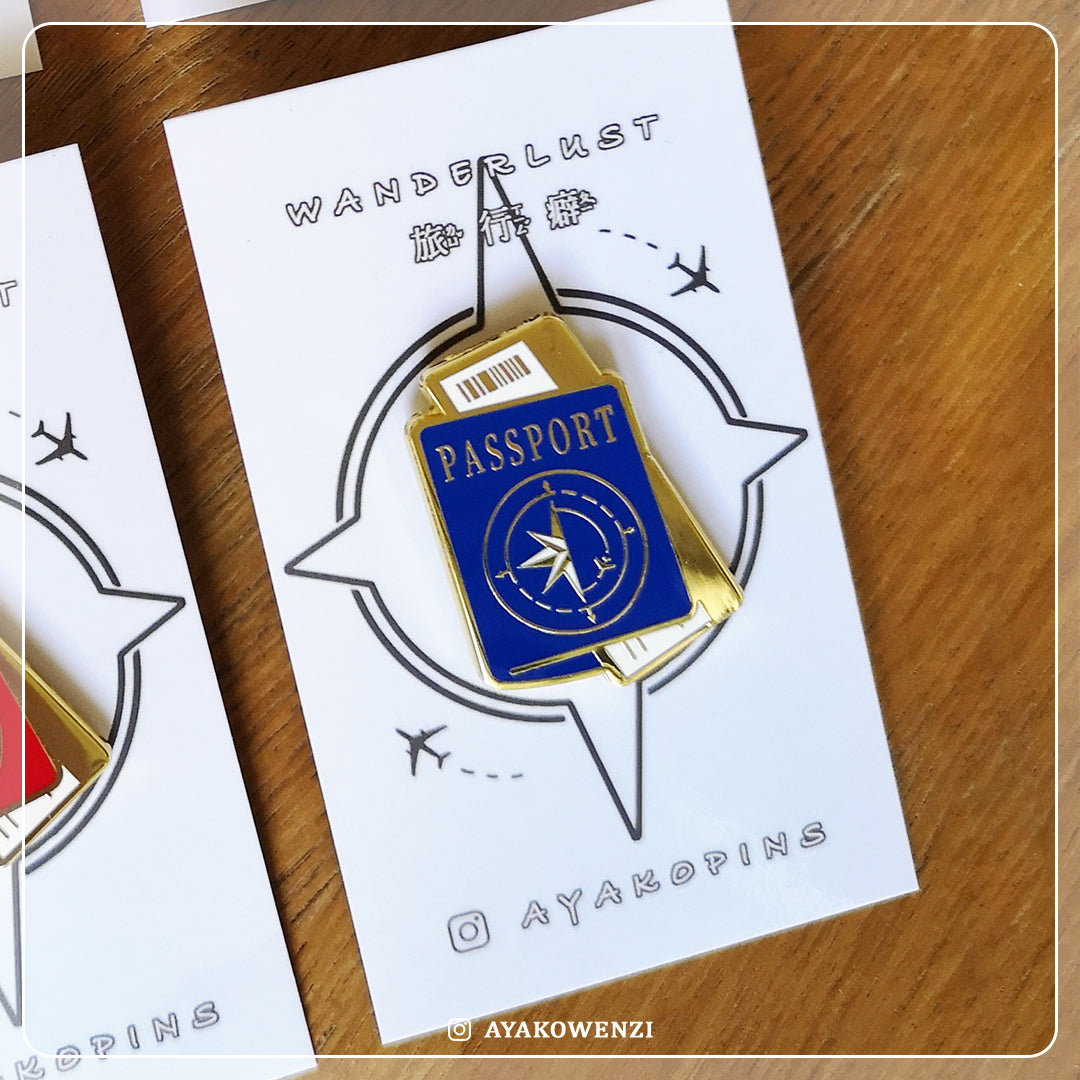 Passport Enamel Pin – chub.my