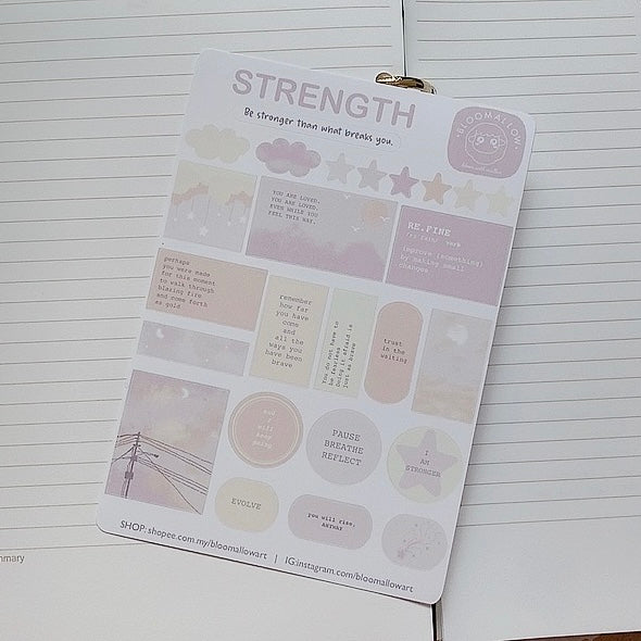 Bloomallow | Strength sticker – chub.my
