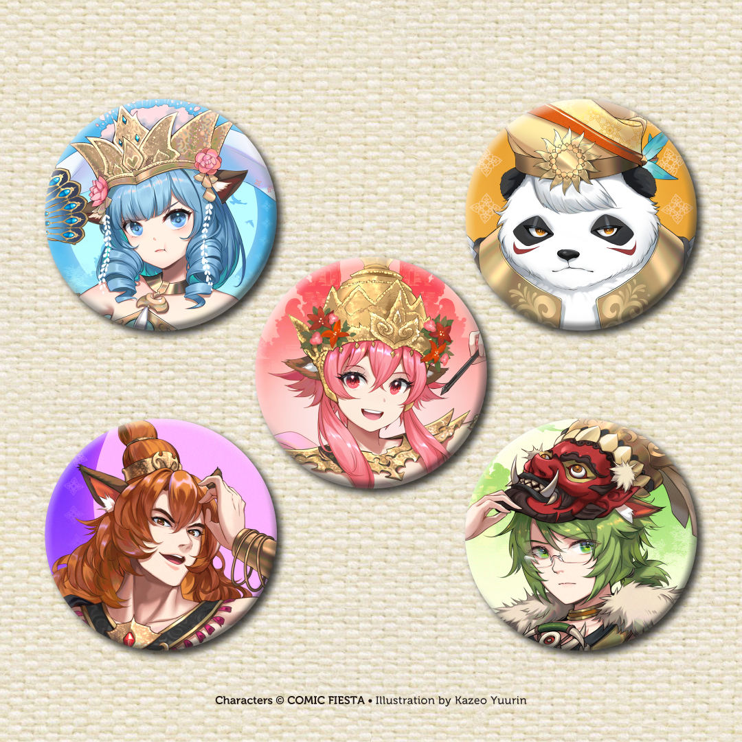 Comic Fiesta 2022 - Button Badge [5 Designs] – chub.my