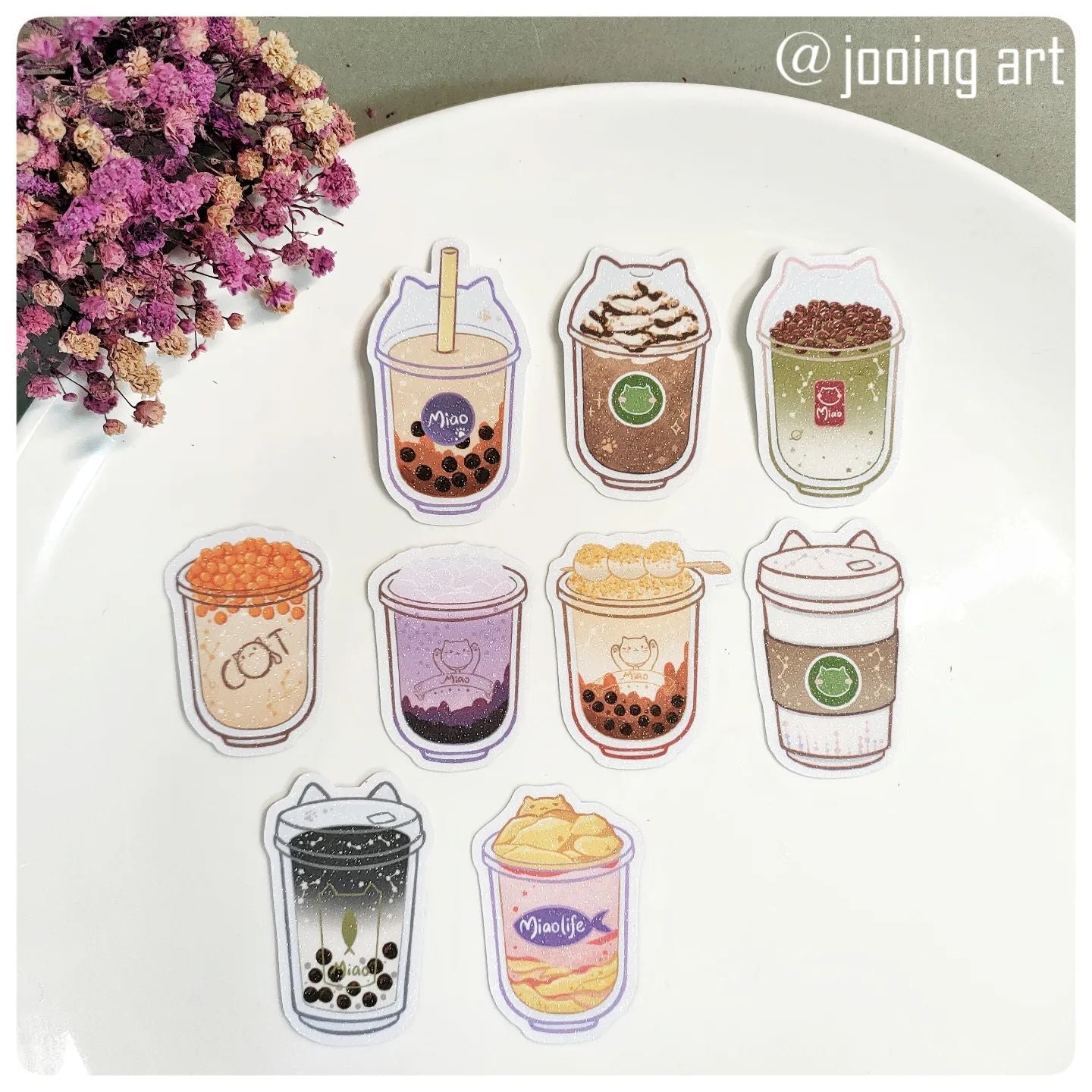 Cat Milk Tea Stickers – chub.my