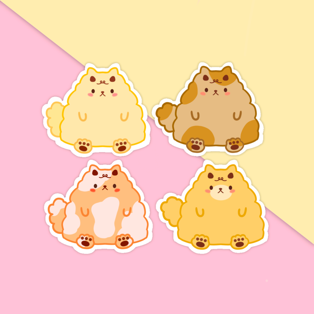 Fluffy Kitties Sticker Pack – chub.my