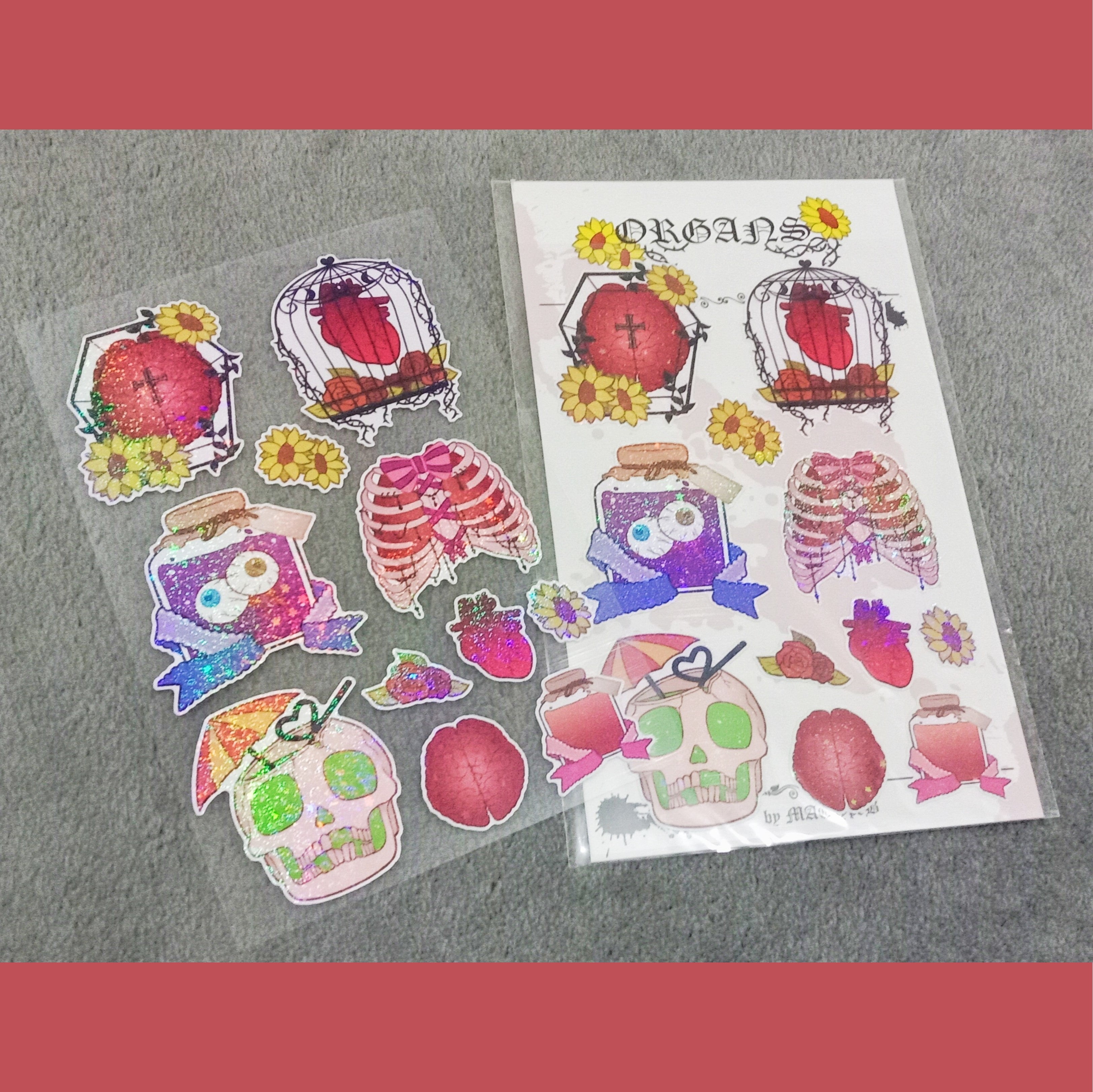 Organs sticker sheet – chub.my