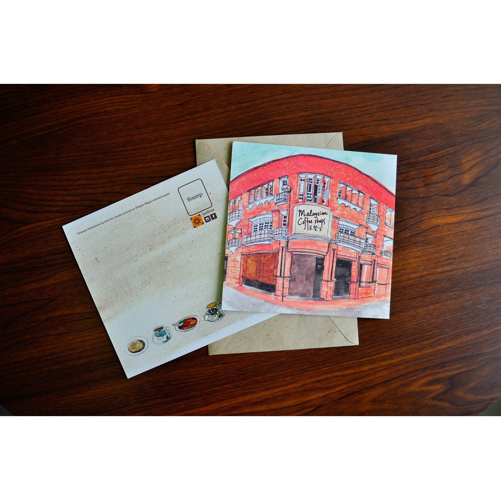 Modern Coffeeshop Postcard – chub.my