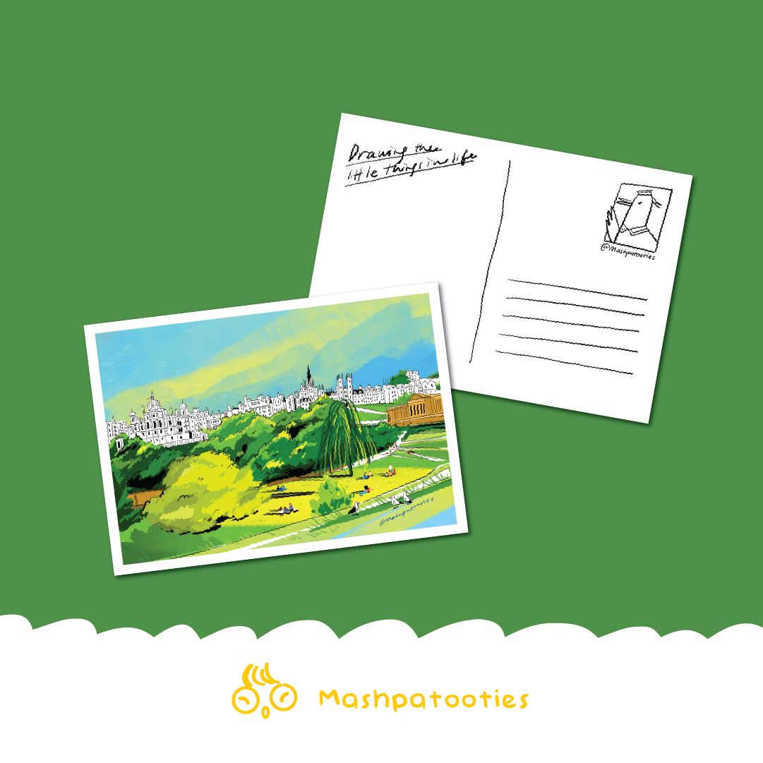 Princes Street Gardens Postcard – chub.my