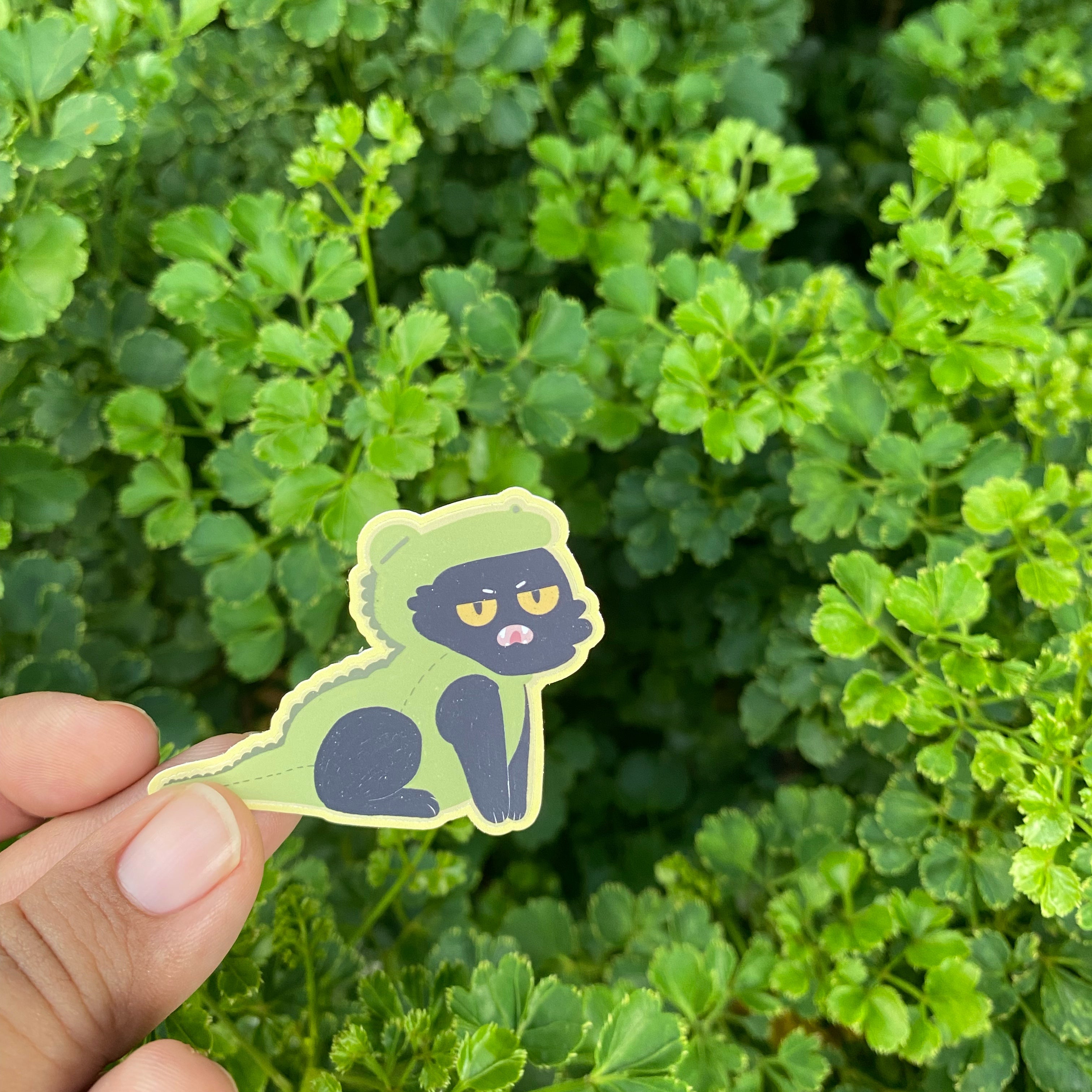 Angry Dino Cat Sticker – chub.my