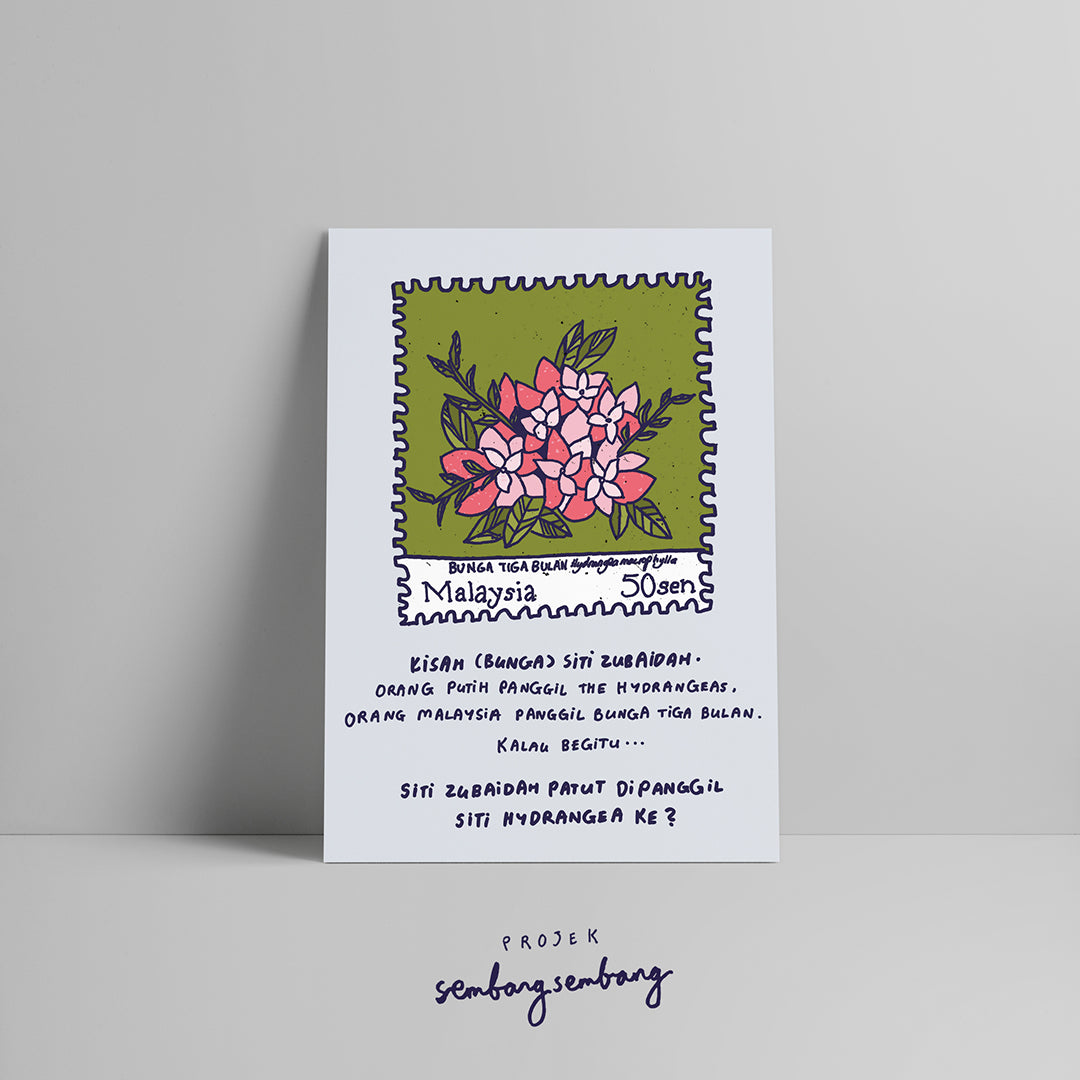 Postcard - Setem Bunga – chub.my