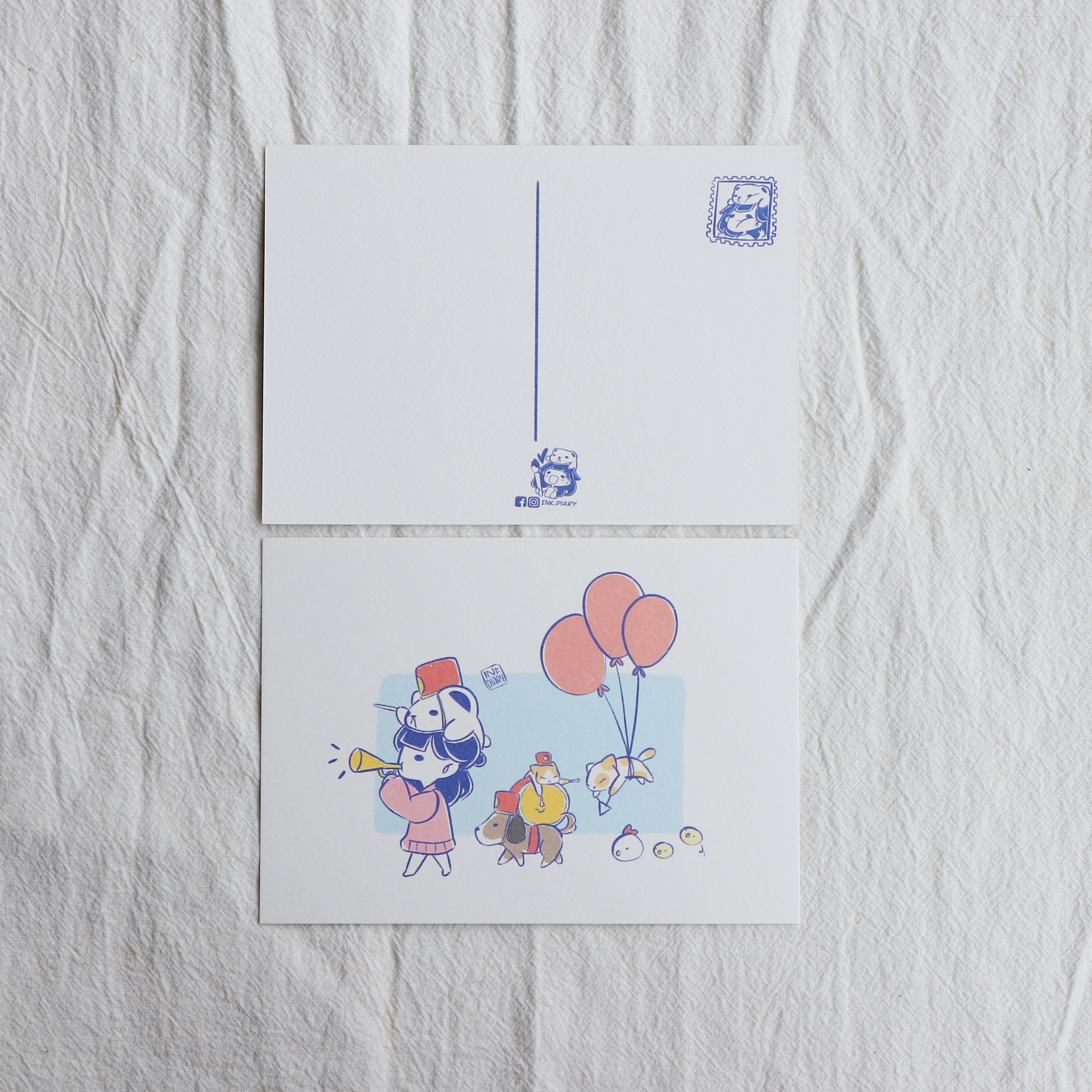 INK.DIARY Postcard - Music Party – chub.my