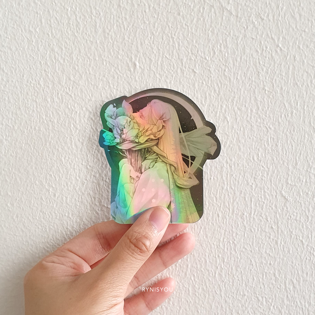 Moonlight Waterproof Holographic Vinyl Sticker – chub.my