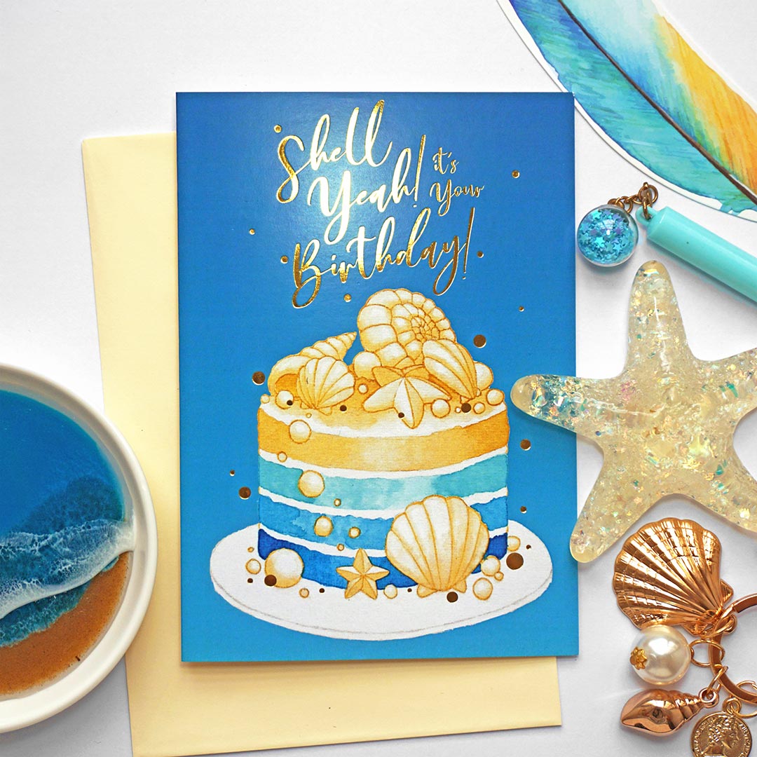 Salt x Paper Greeting Card - Birthday - Shell Yeah – chub.my
