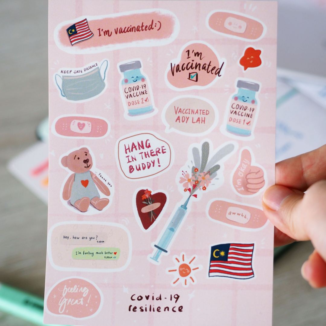 Covid Resilience | A6 sticker – chub.my