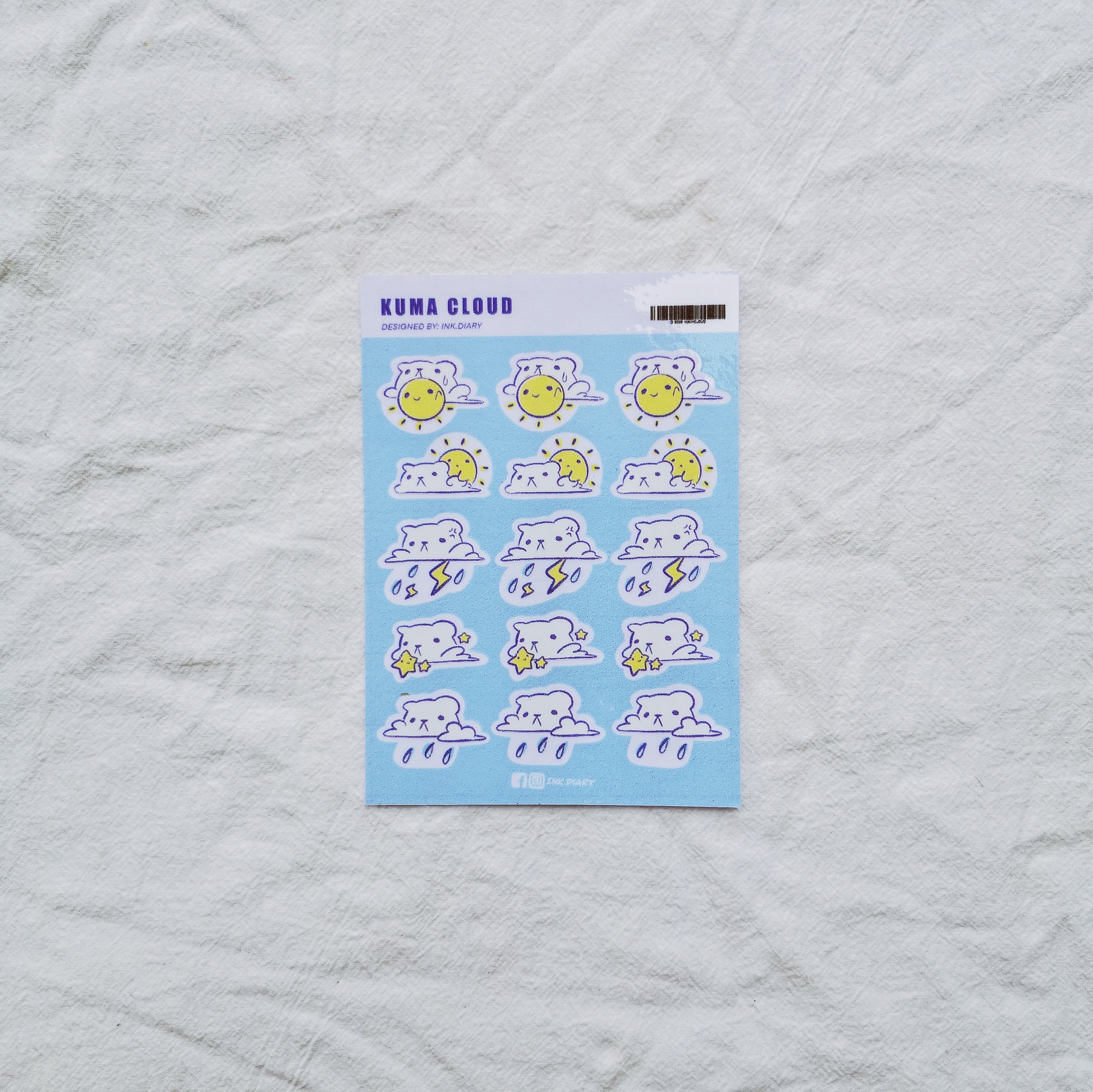 INK.DIARY Sticker - Kuma Cloud – chub.my