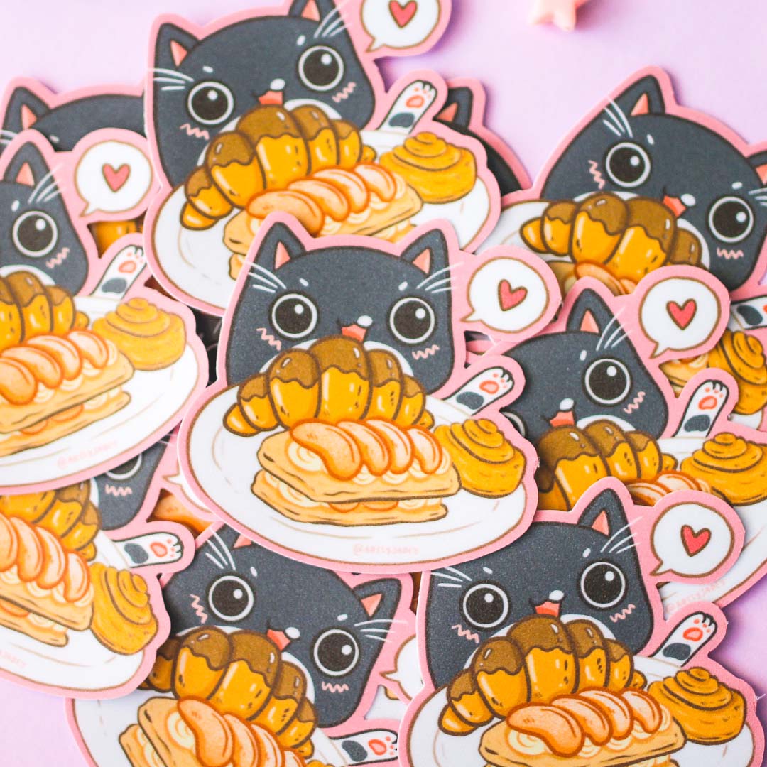 Cat Pastries Vinyl Sticker – chub.my