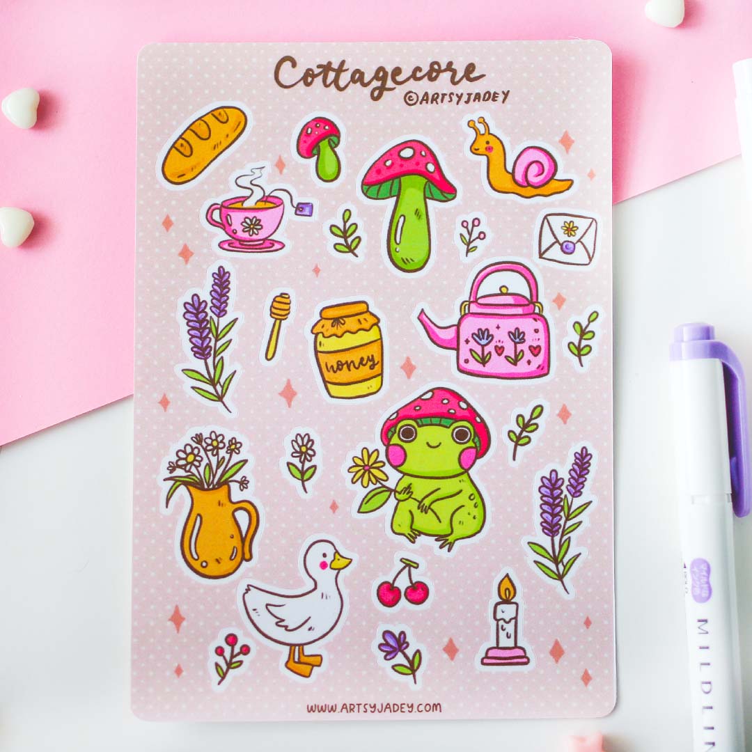 Cottagecore Sticker Sheet – chub.my