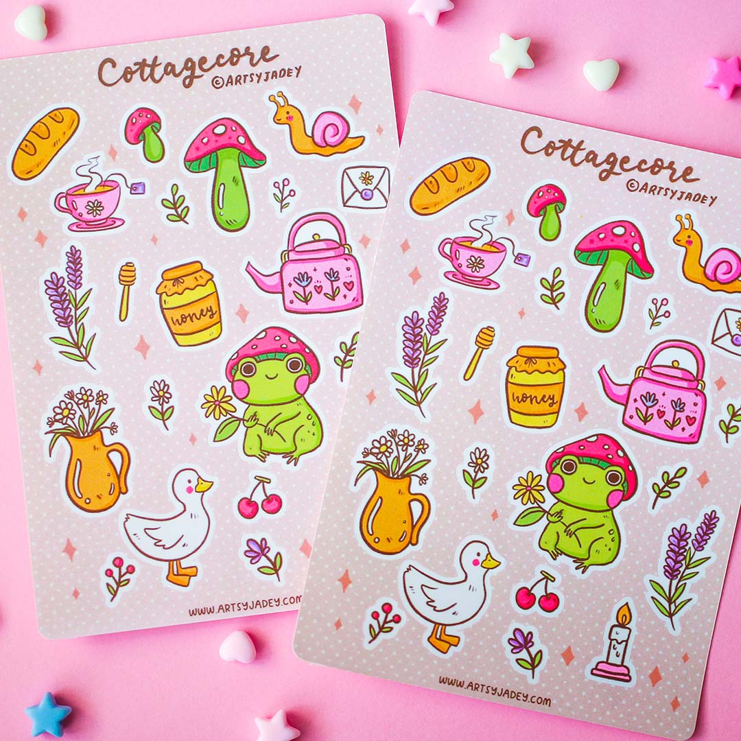 Cottagecore Sticker Sheet – chub.my
