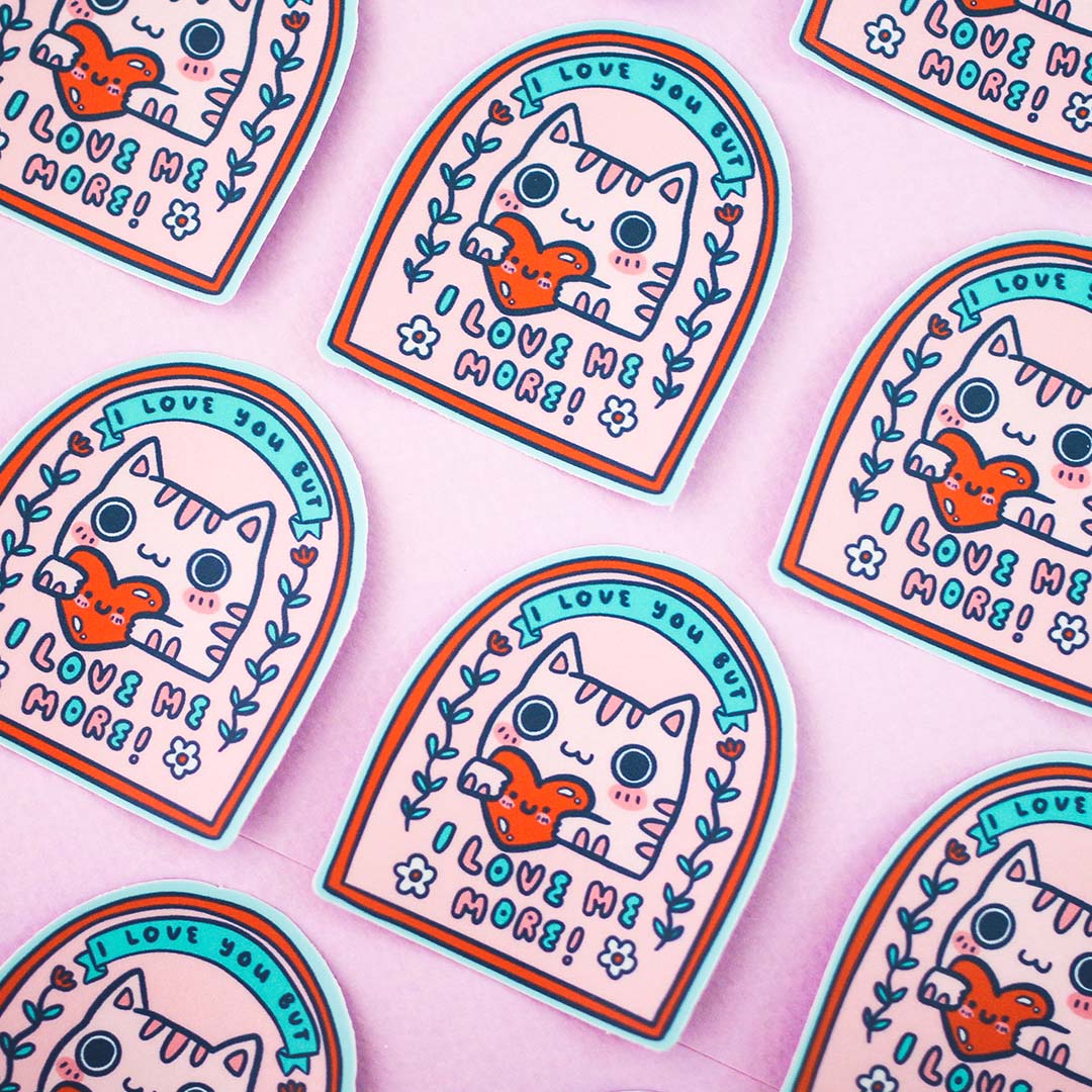 I Love Me More Vinyl Sticker – chub.my