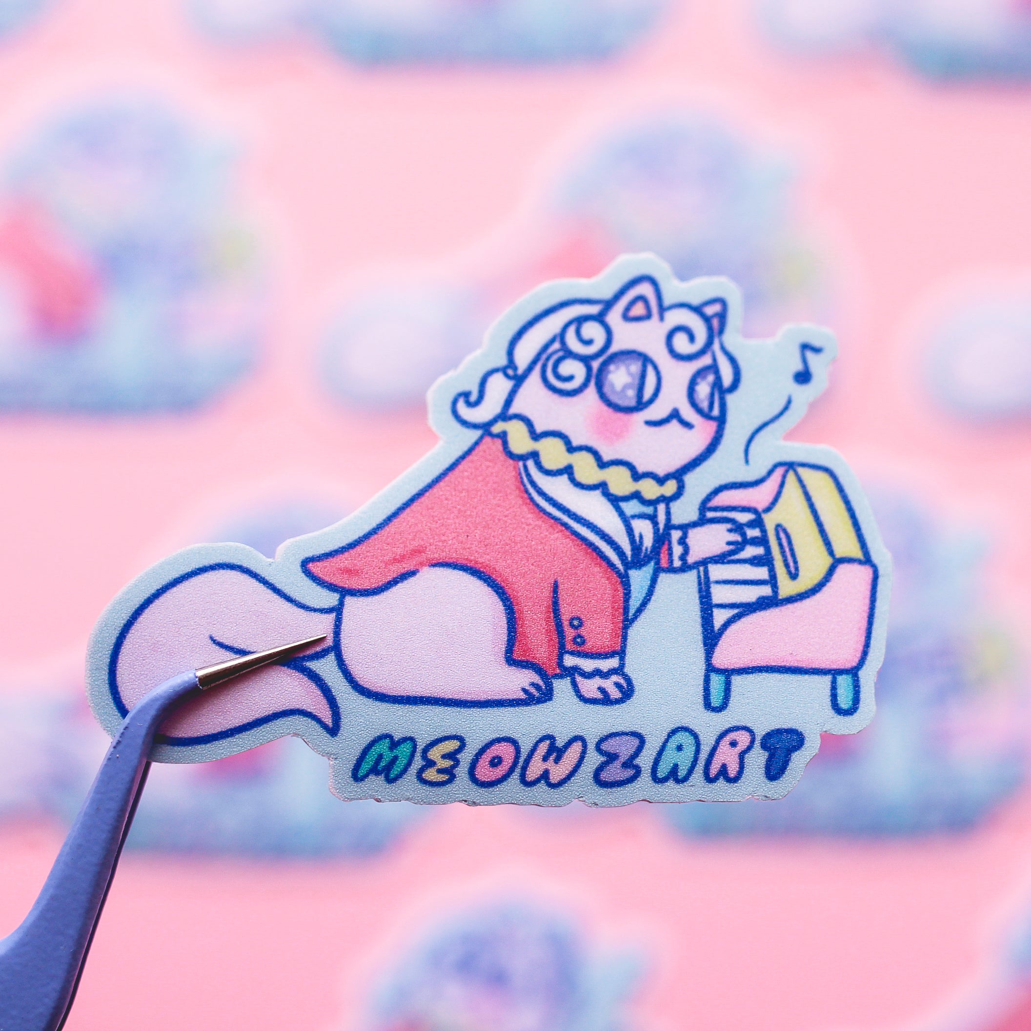 Meowzart Vinyl Sticker – chub.my