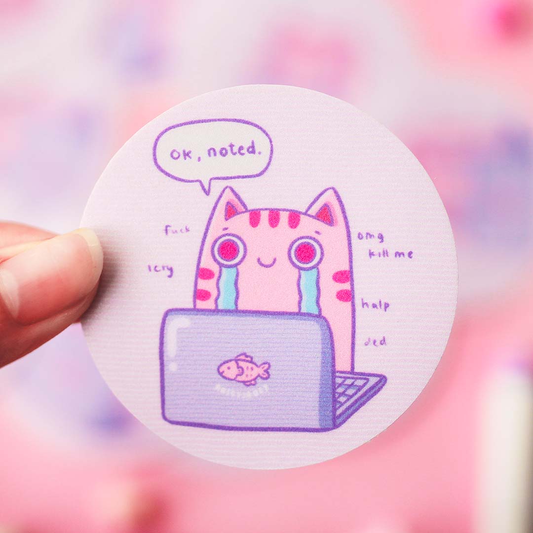 OK Noted Vinyl Sticker – chub.my