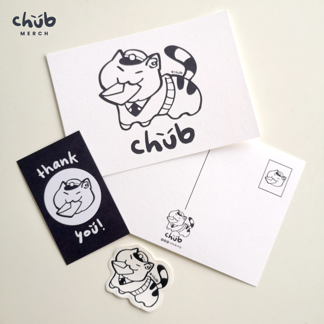 chub Postcard + Sticker Set – chub.my