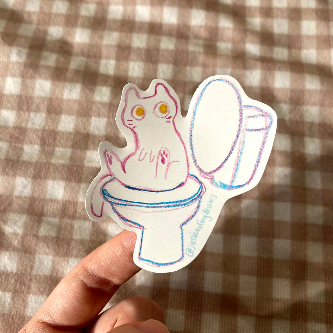 Loo Loo Cat sticker – chub.my
