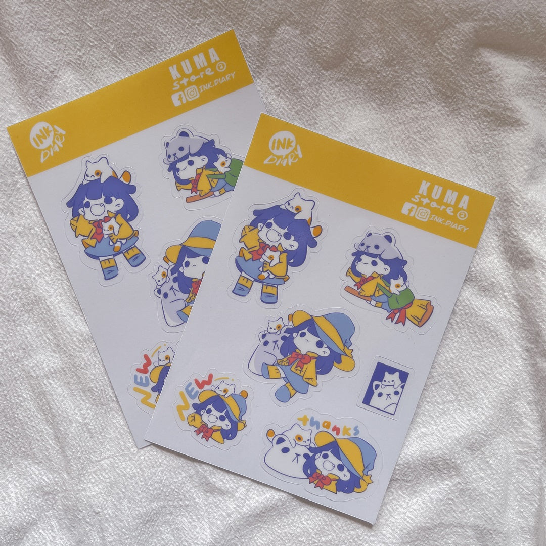[INK.DIARY] STICKER SHEET- Kuma Store 2 – chub.my