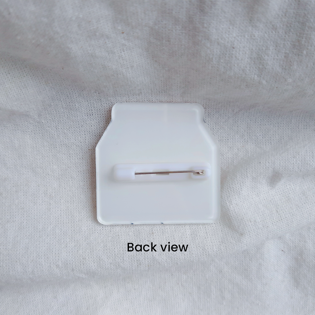Wizn Art Milk Box Acrylic Pin – chub.my