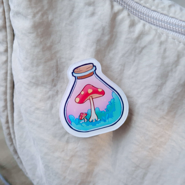 Wizn Art Mushroom Acrylic Pin – chub.my