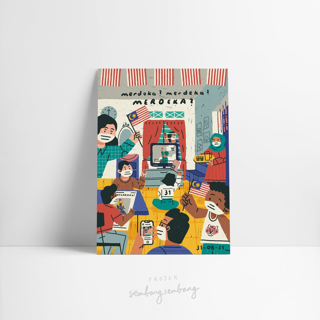 Postcard - merdeka? merdeka? MERDEKA – chub.my